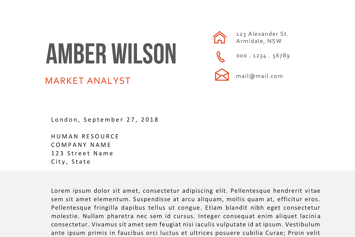 Modern chart resume template, a Resume Template by Inkpower | Creative ...