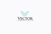 Vector V Text Logo, a Branding & Logo Template by legendshop