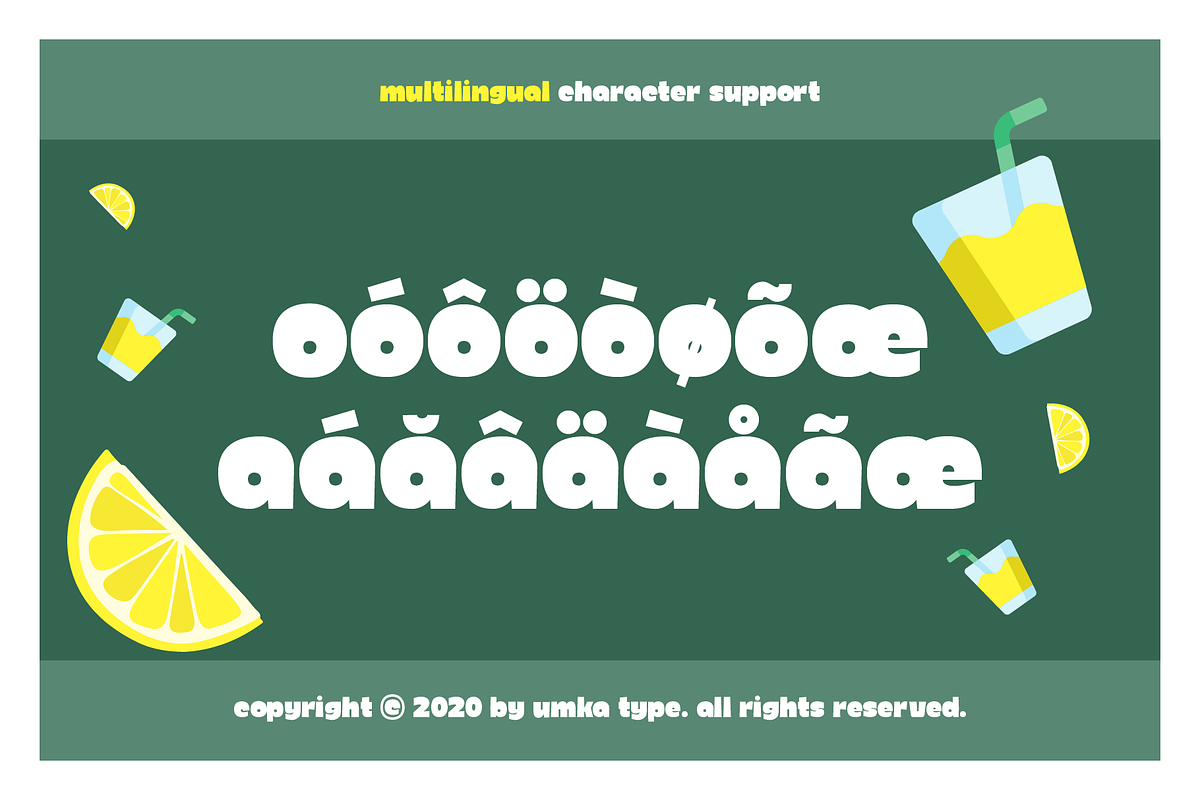 Lemonade Cute Display Font, a Sans Serif Font by alpercakici