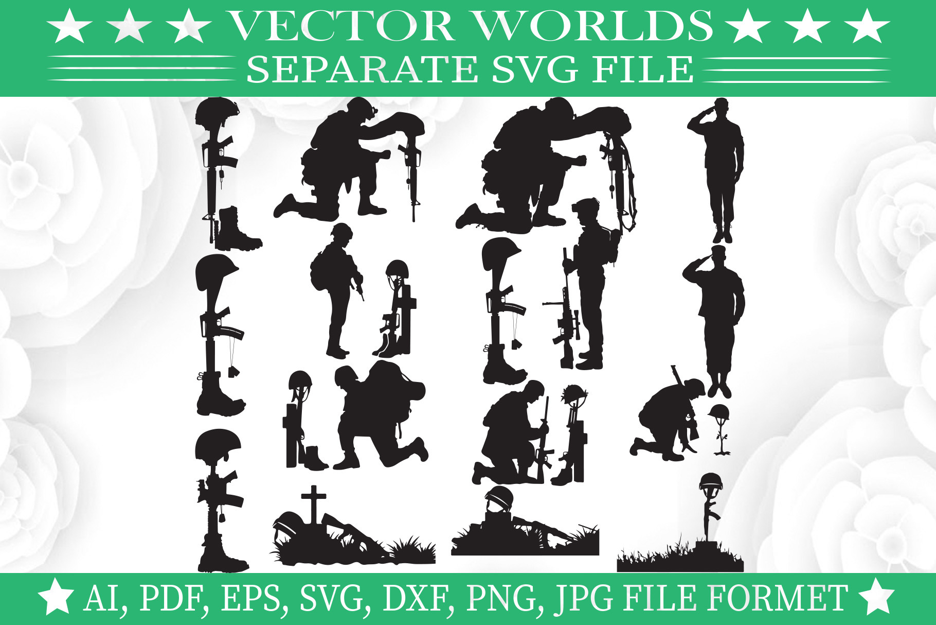 Fallen Soldiers Svg, Soldiers Svg, an Object Graphic by VectorWorlds