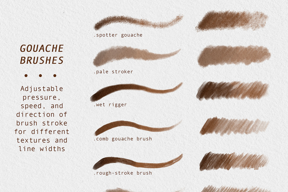 Gouache Brushes And Sketch Procreate