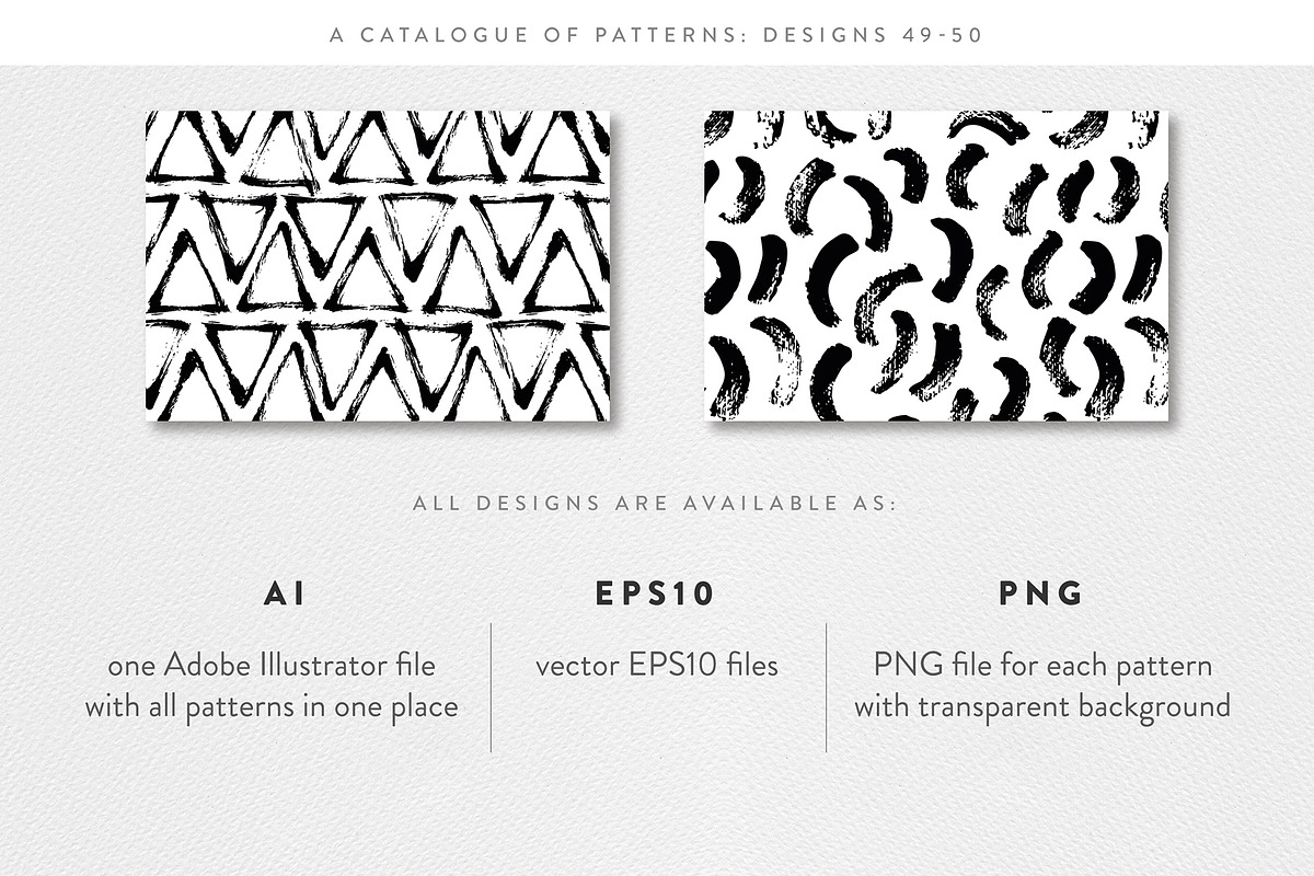 50 Messy Patterns, a Pattern Graphic by Type and Graphics Studio ...