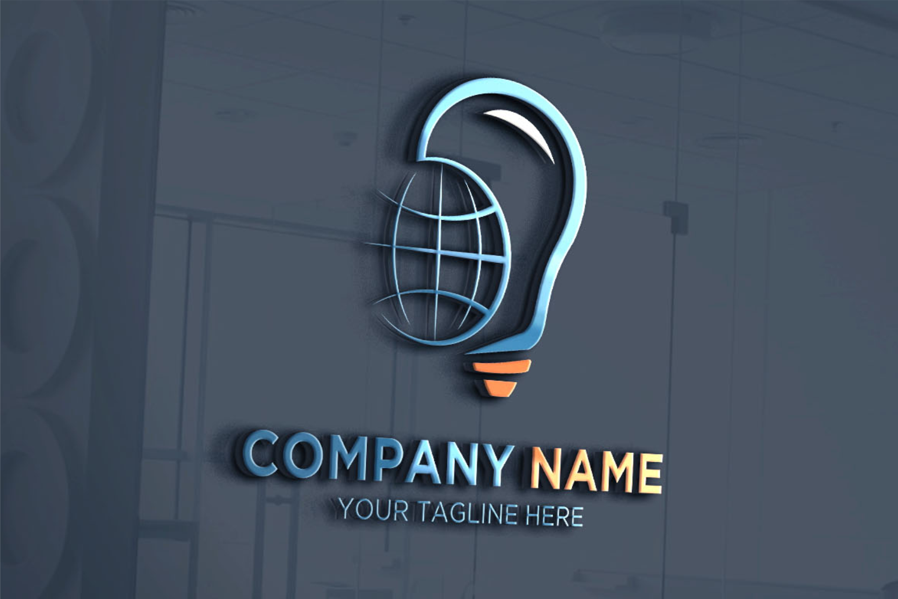 Global Lamp Logo, a Branding & Logo Template by REDVY CREATIVE