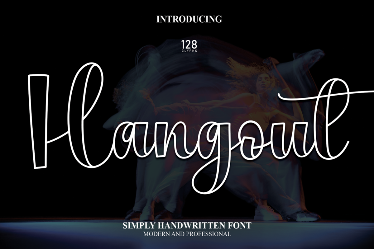 Hangout | Script Font, a Script Font by Scratchones