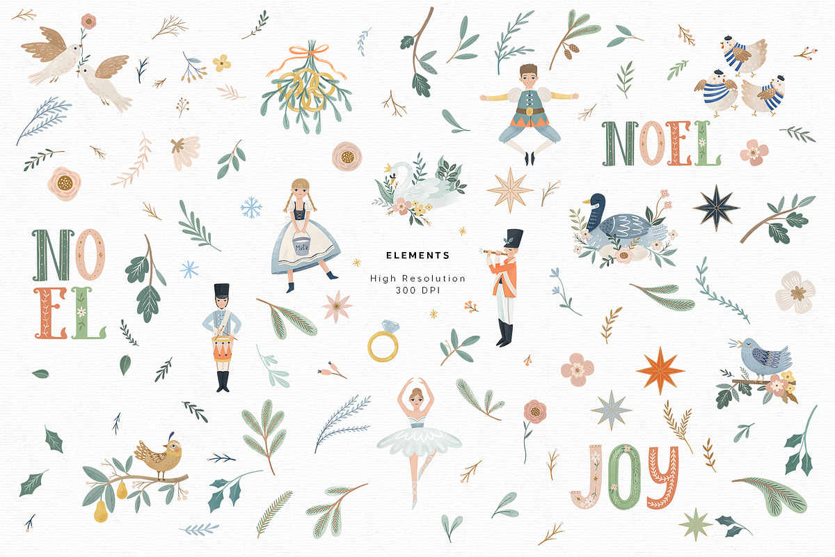 12 days of Christmas, an Animal Illustration by annartdreams