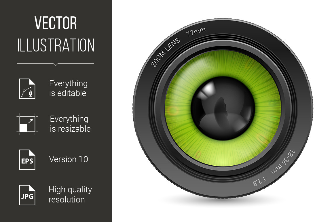 Camera lens, a Background Graphic by DvargShop