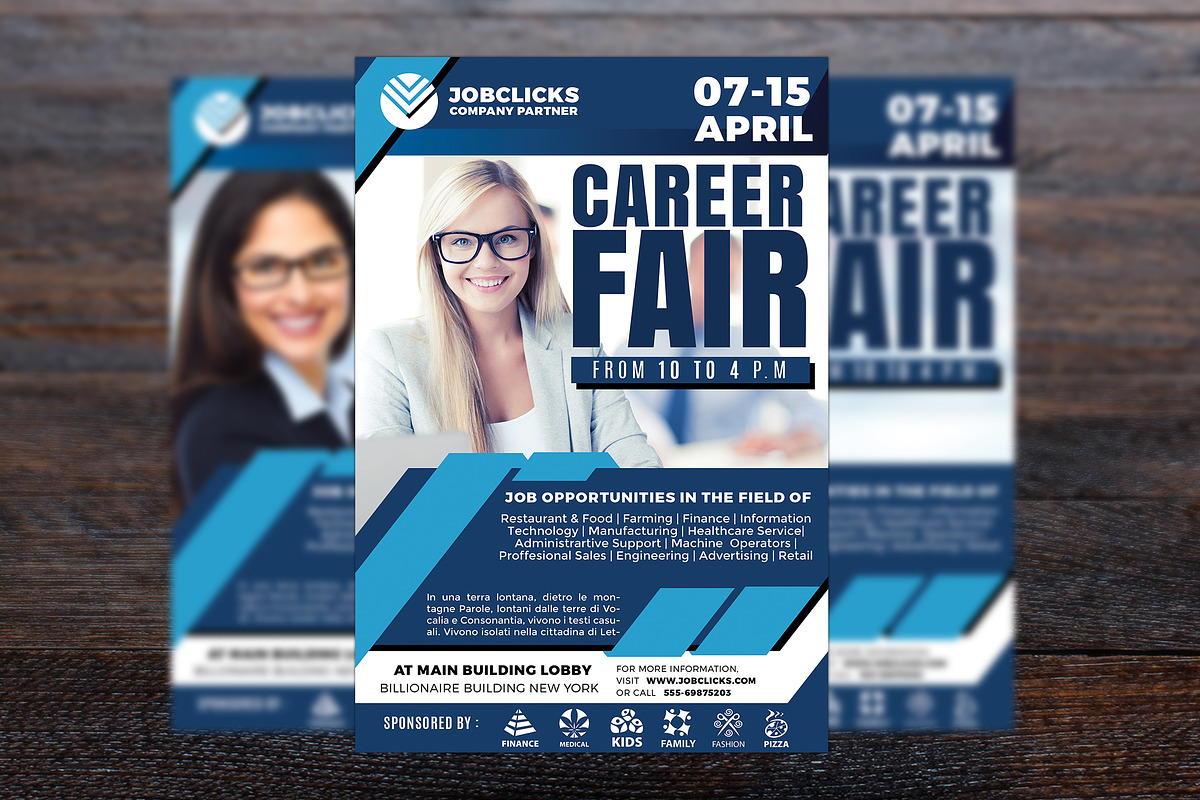 Job Career Company Flyer, a Flyer Template by Design Addict