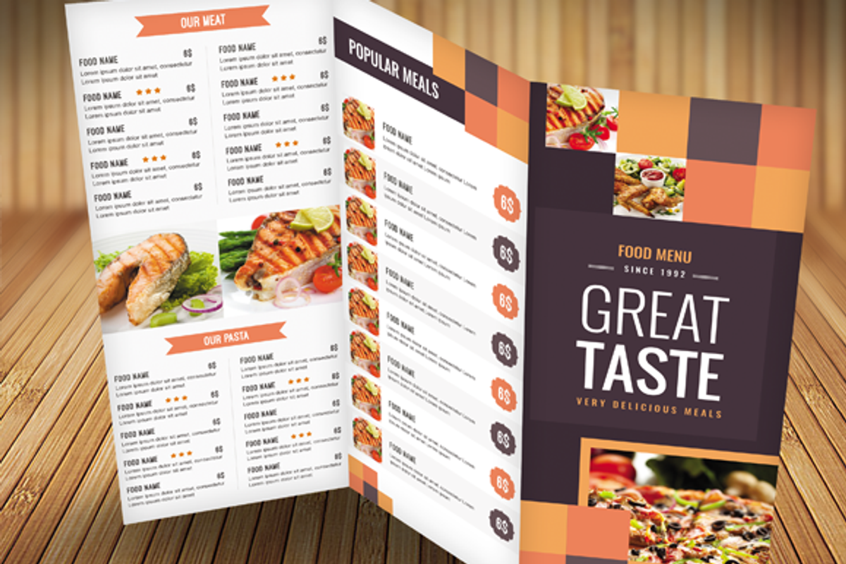 Clean Food Menu 2, a Brochure Template by Nody4Design