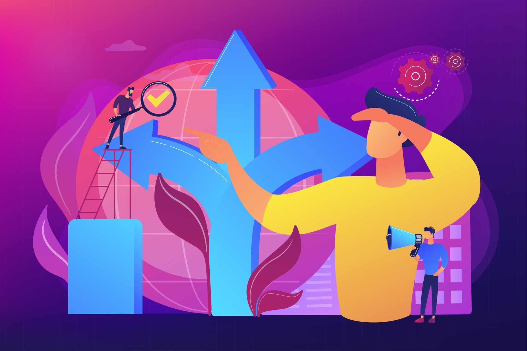 Decision making concept vector, an Illustration by Visual Generation