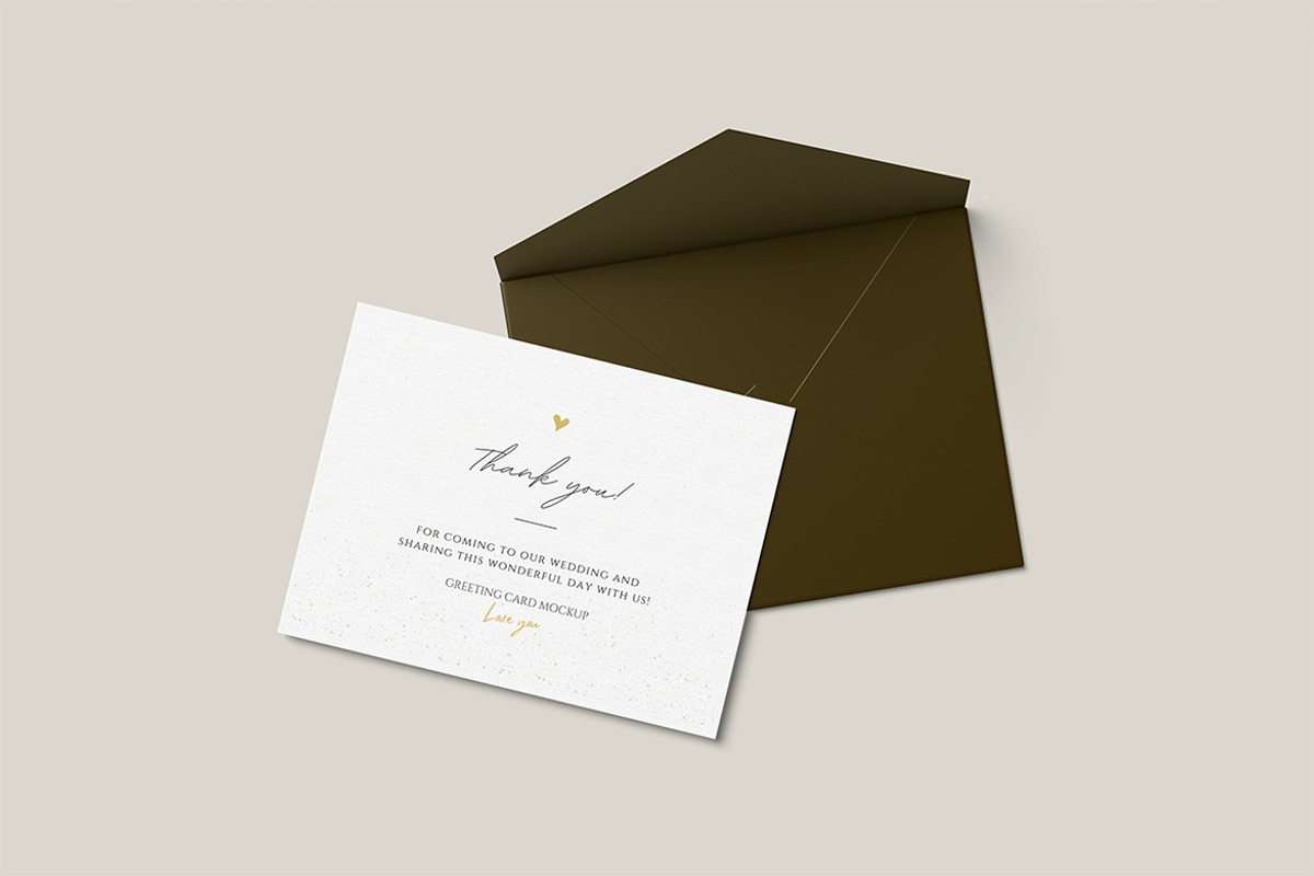 High Quality Greeting Card Mockup, an Advertising Mockup by swsi-studio