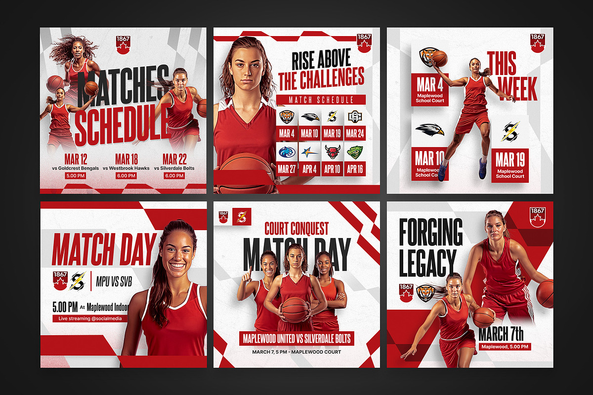 Basketball Instagram Templates