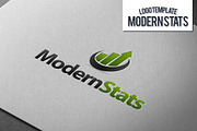 Modern Stats Logo, a Branding & Logo Template by Exit3