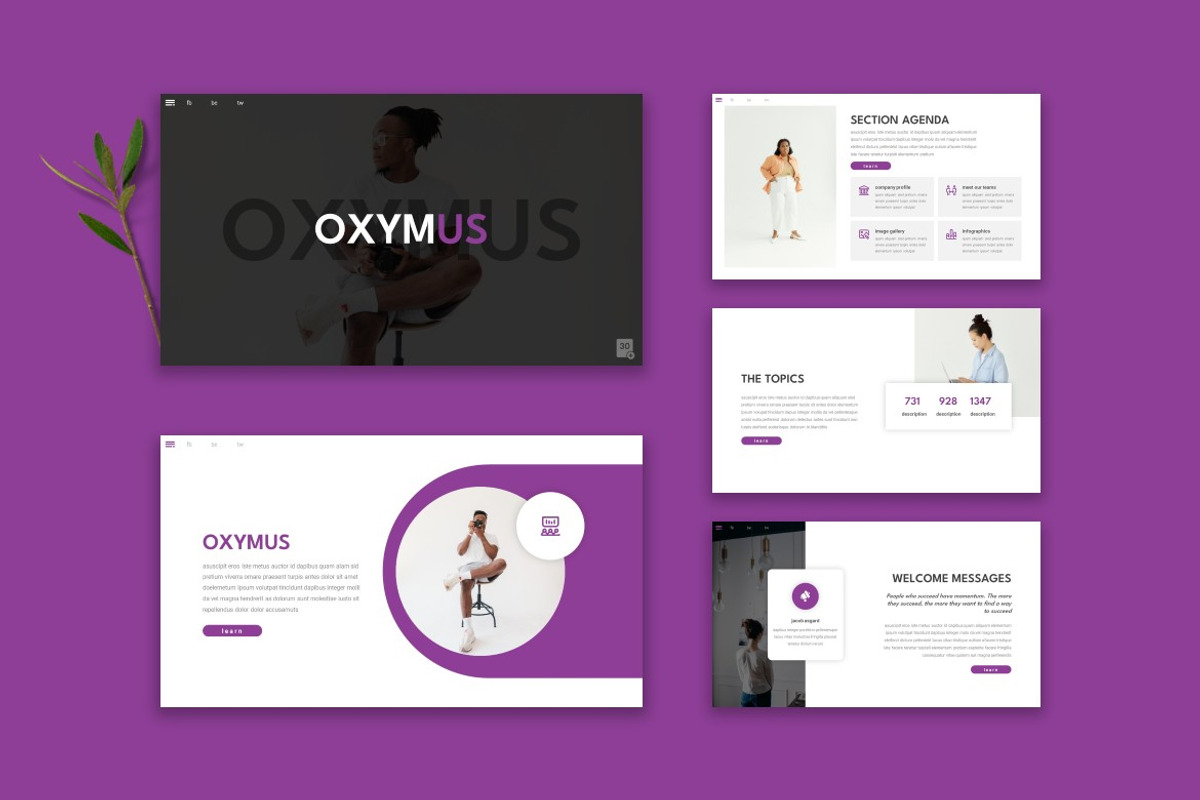 Oxymus - Powerpoint Template, a Presentation Template by StreaksideStd