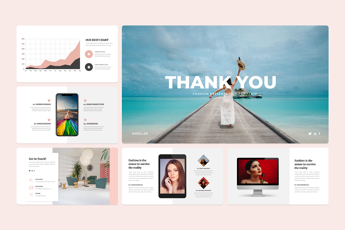 Fashion Lookbook Brand Google Slides, a Presentation Template by ...
