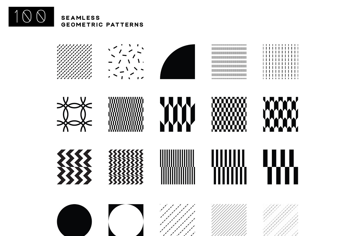 Seamless Geometric Patterns Bundle, a Pattern Graphic by Twinbrush