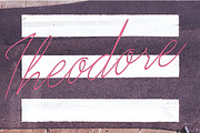 Theodore, a Handwritten Font by deadlock studio