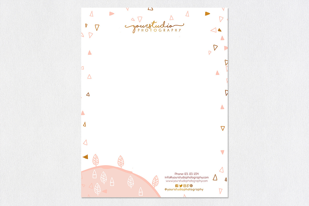Letterhead Template | Cute Lines, a Stationery Template by Sleeklens