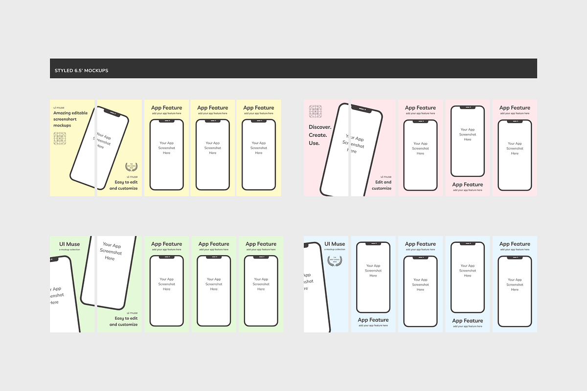 App Store Screenshot Templates | Creative Market