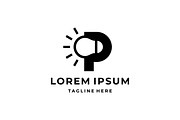Letter P Light Bulb Logo, a Branding & Logo Template by onripusindo
