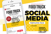 Food Truck Social Media Templates, a Social Media Template by BrandPacks