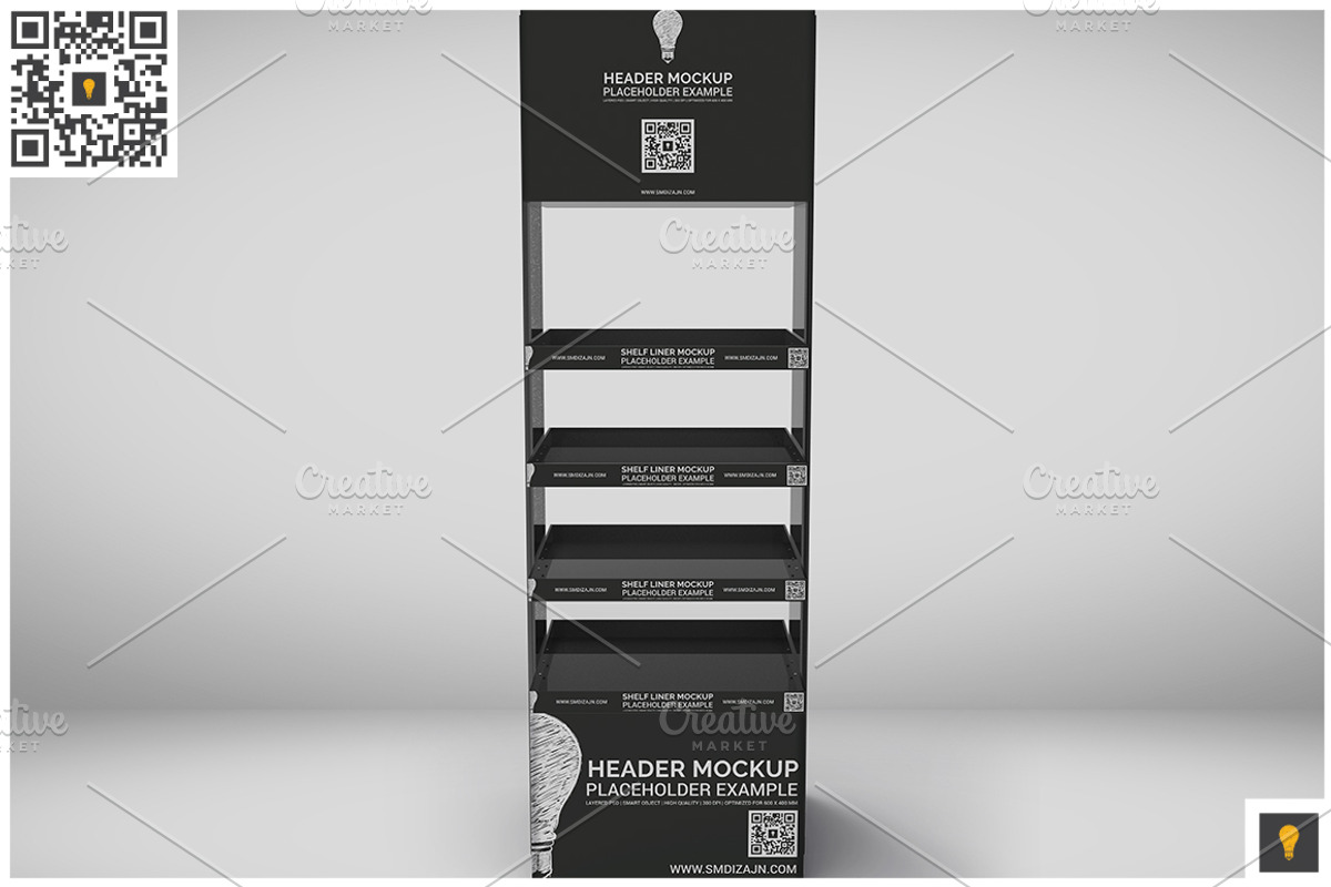 Promotional Store Shelf Stand Mockup, a Product Mockup by Shocky Design ...