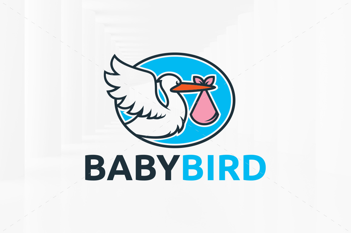 Baby Bird Logo Template, a Branding & Logo Template by LOGOMAGINE