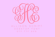 Allison Interlocking Monogram Font