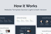 Web How it Works Section Template, a Landing Page Template by Kreativ Space