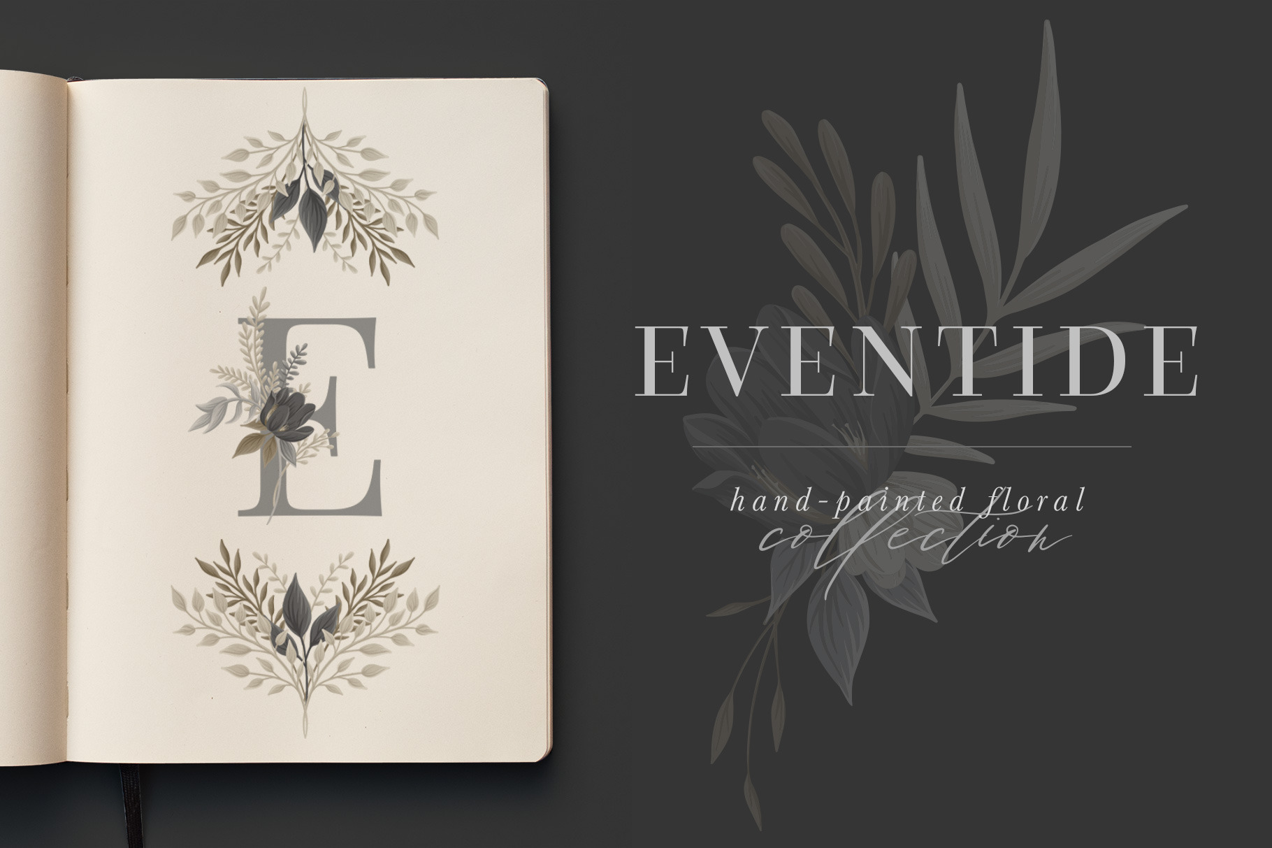 Eventide Florals Logos Patterns, an Illustration by Eclectic Anthology ...