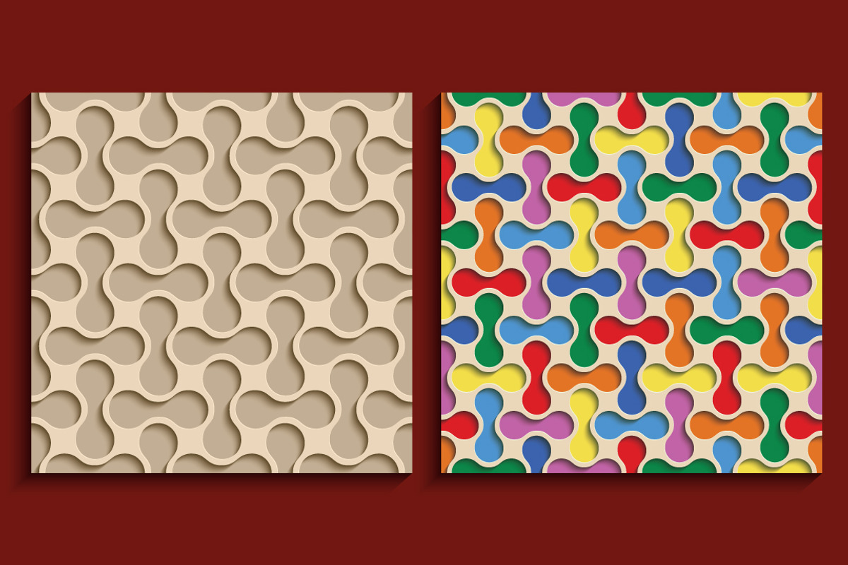 Geometric Pattern Digital Papers, a Pattern Graphic by Vectorchoice