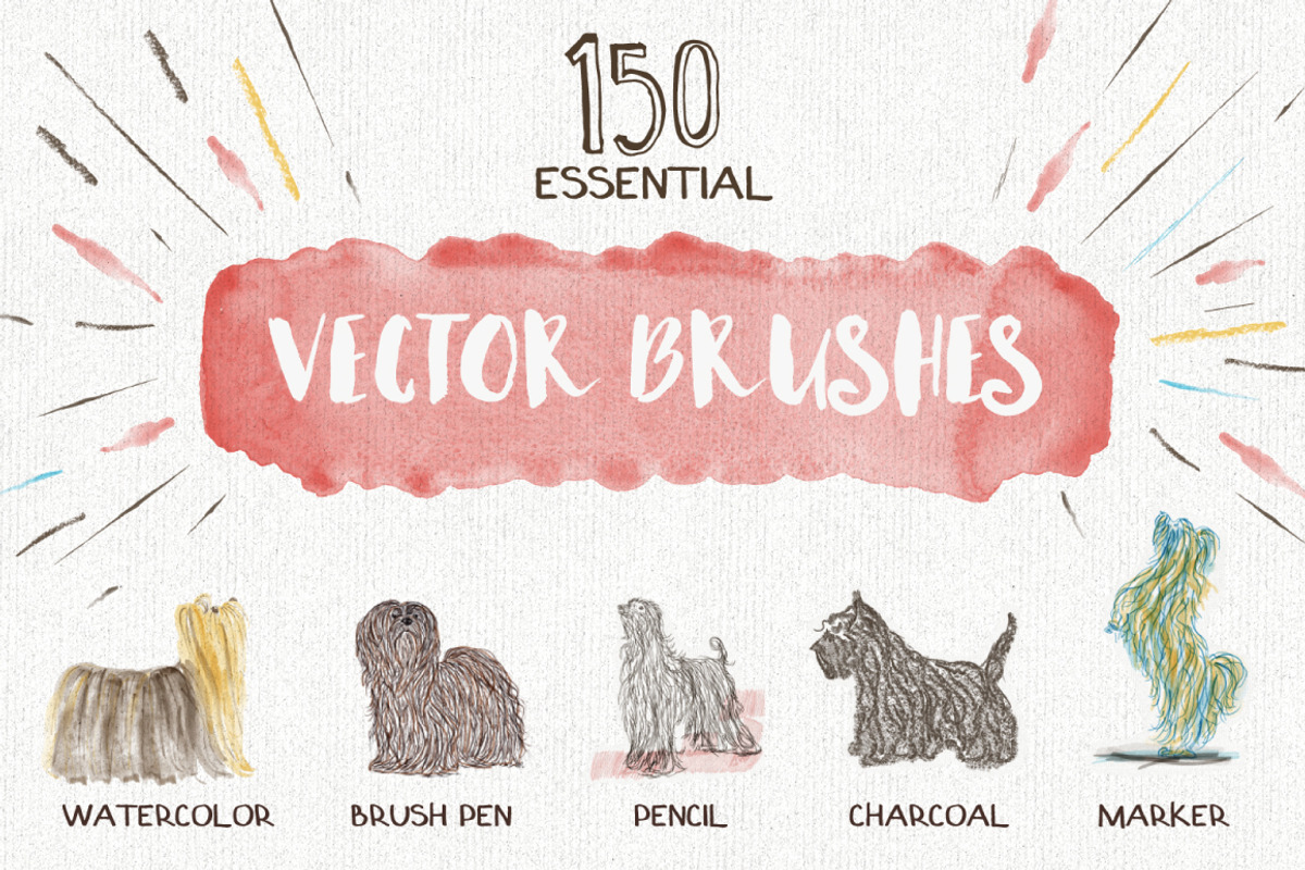 Essential Vector Brushes Collection, a Brush Add-On by Anna Ivanir