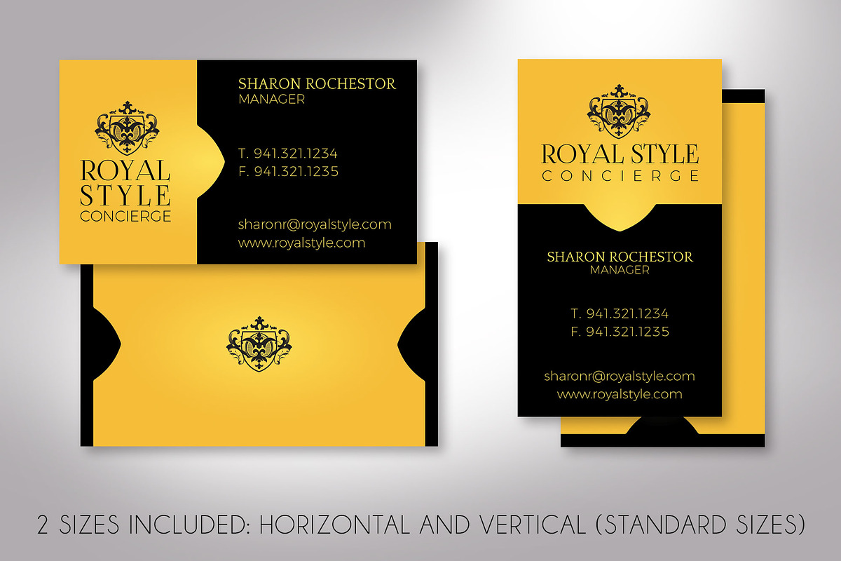 Concierge Business Card Canva Template