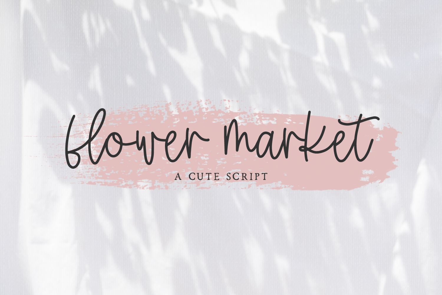Flower Market Script, a Handwritten Font by Beck McCormick