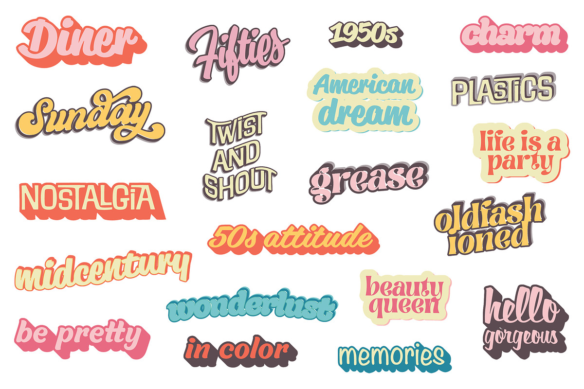 1950s Collage Art Pack, a Background Graphic by Pulpixel Design