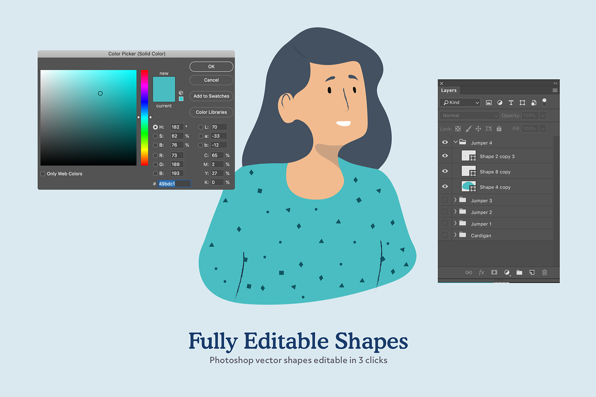 Female Character Generator, a Person Illustration by Craftrick
