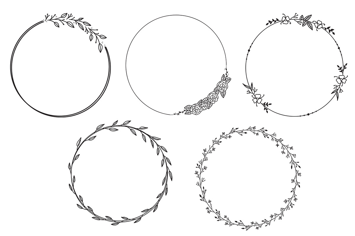 20 Vector Wreaths, a Graphic by aivos