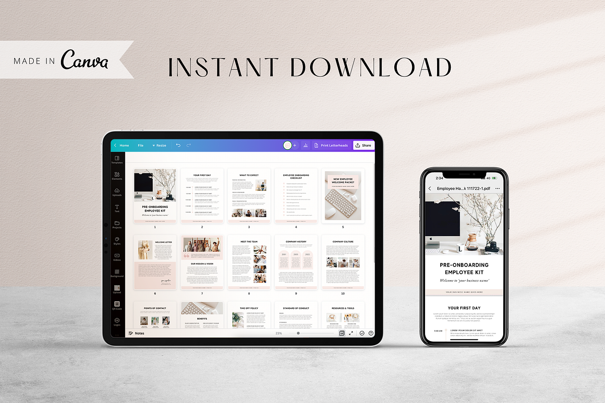 Employee Welcome Package Template, a Magazine Template by ShopRShop