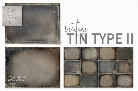 5 Vintage Overlays for Images V.2, a Texture Graphic by DesignSomething