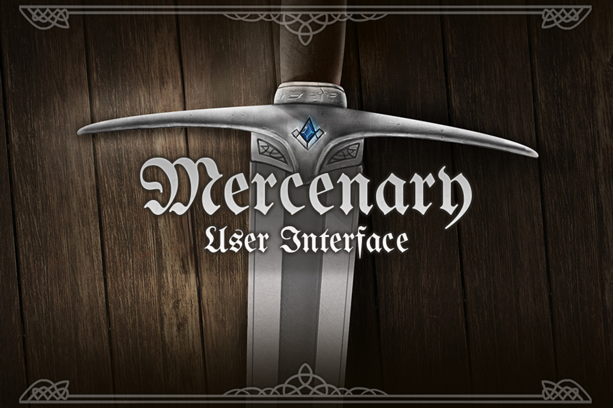 Mercenary - RPG User Interface, a Graphic by Kodiak Graphics