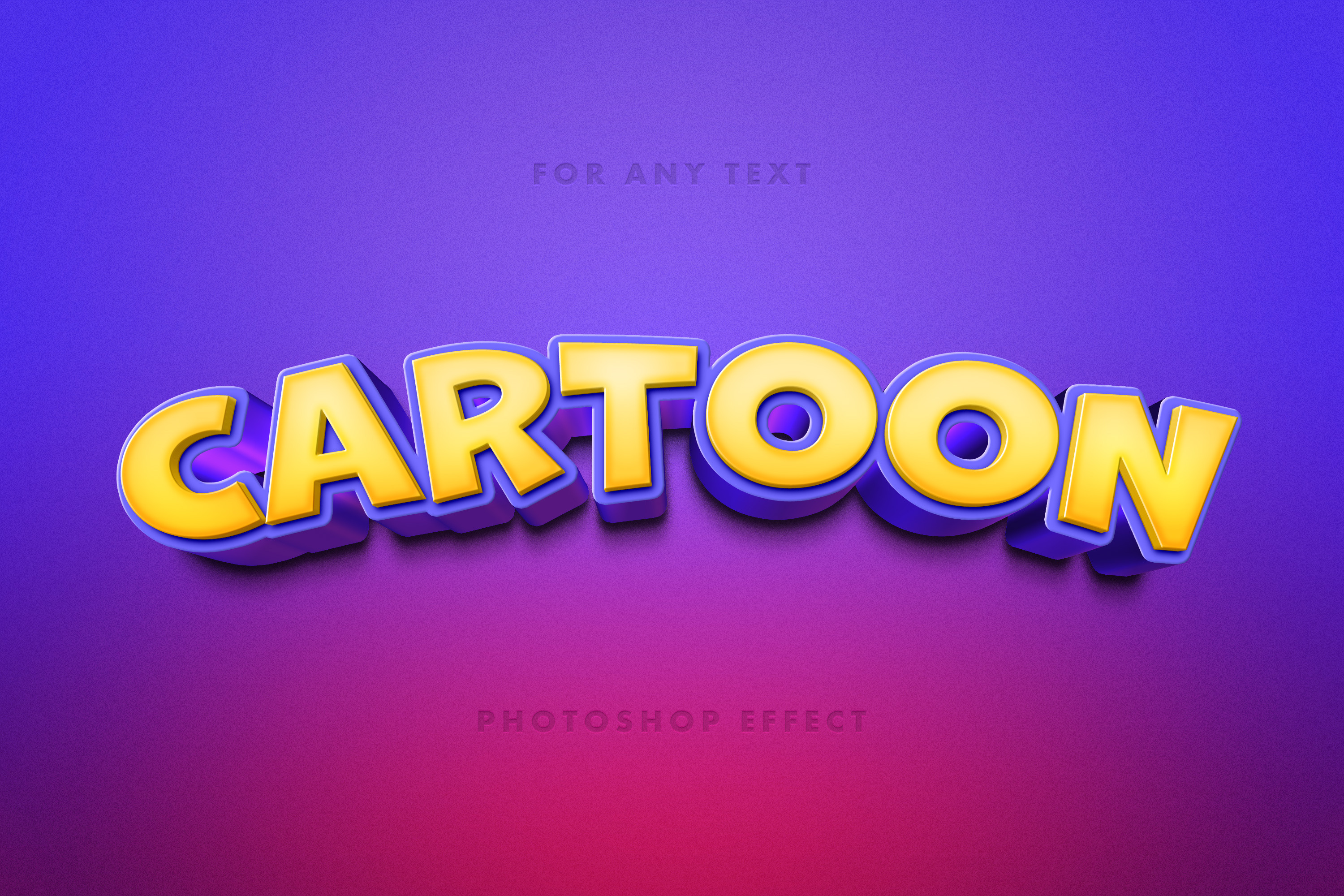 Cartoon Text Effect, a Layer Style Add-On by Design Squad | Creative Market