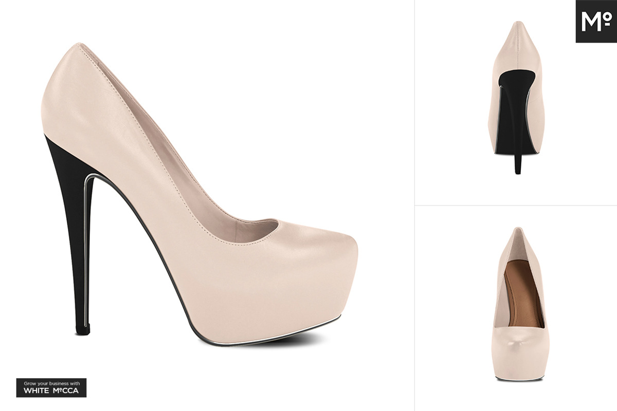 Platform High Heels Mock-up, a Household Mockup by Mocca Mockups Store