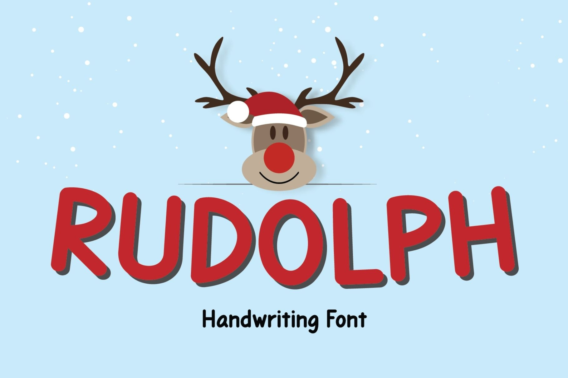 Rudolph Handwritten Font, a Handwritten Font by Ruddean2109