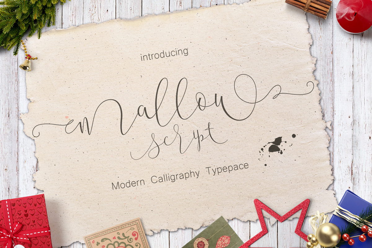 Mallow Script, a Script Font by artisans | Creative Market