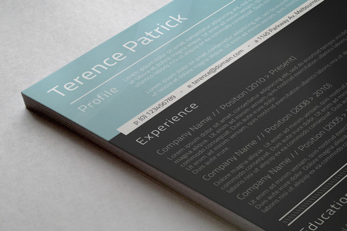 Light & Dark CV v2, a Resume Template by Visual Impact