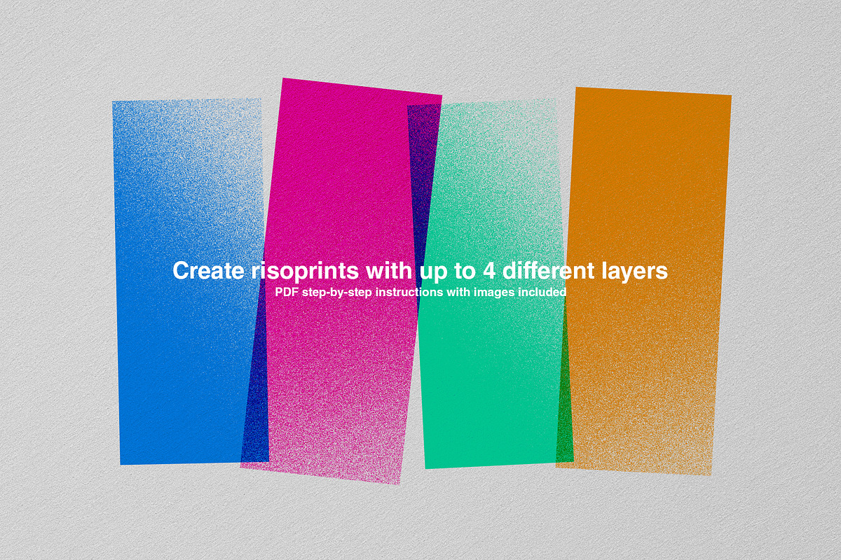 Risograph - Risoprint Effect, a Texture Graphic by Graphicdome