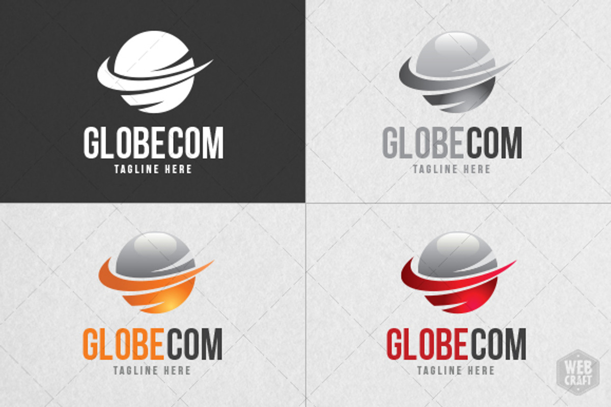GlobeCom Logo Template, a Branding & Logo Template by WebCraft
