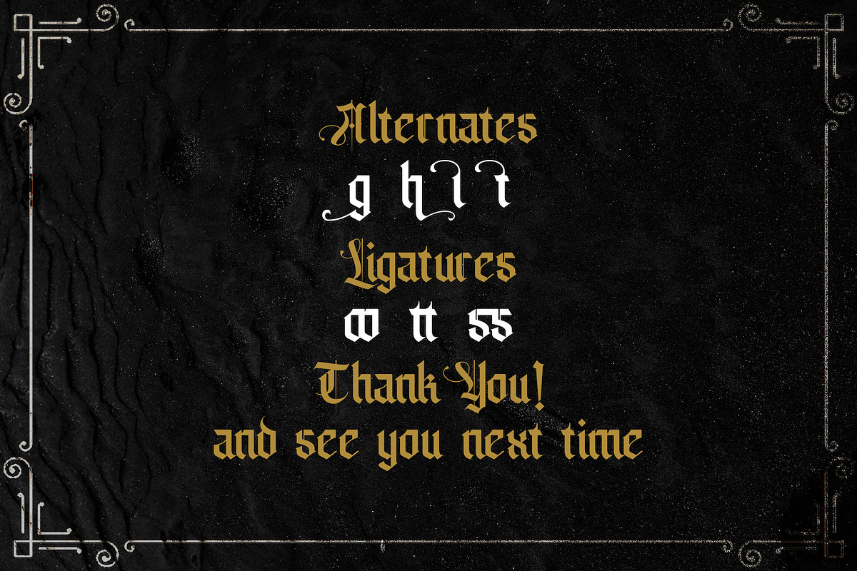 Livingstone - Blackletter Font, a Blackletter Font by StringLabs