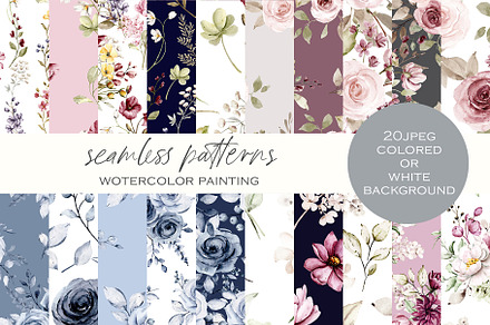 Colorful Leaves Digital Paper | Graphic Patterns ~ Creative Market