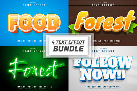 Font text effect 3d editable Vol 7, a Plug-in Add-On by Aglonemadesign
