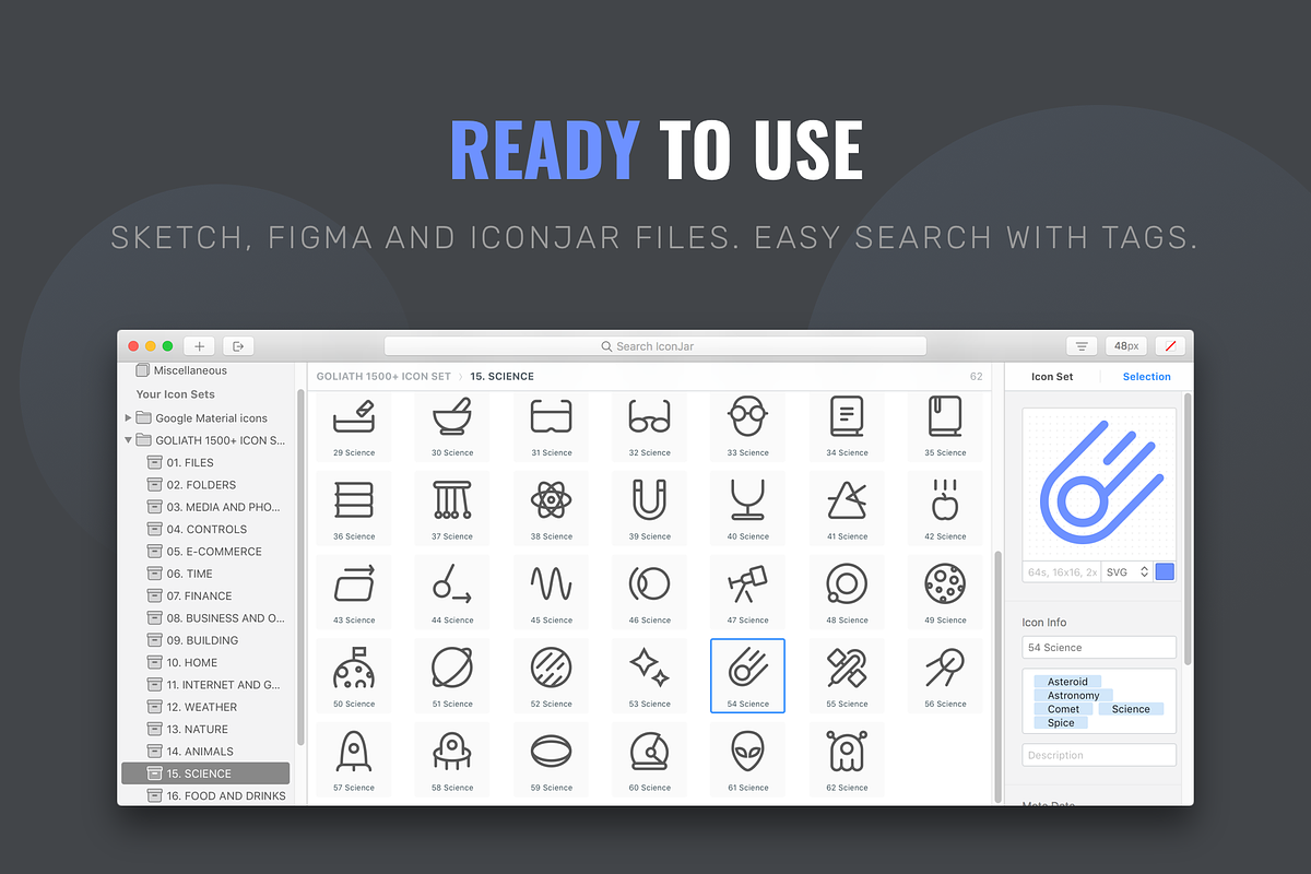 GOLIATH 1500+ ICON SET, an Outline Icon by IconsShop